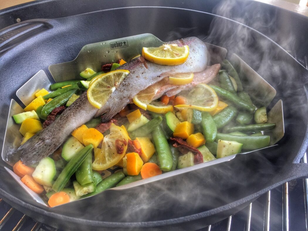 Gestoomde zalm met Gegrilde Aardappelen - Inamood